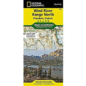 Wind River Range North Map [Pinedale, Dubois] (National Geographic Trails Illustrated Map, 726)
