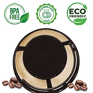 4 Cup Reusable Filter Basket With Closed Bottom Fits MrCoffee Coffee Maker and Brewer - Permanent Filter Replacement for Mr Coffee Gold Tone Basket-Style Filters