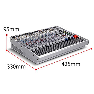 DJ Mixer G-MARK GMX1200 12 channel Professional USB Audio Mixing console Music Studio 8 mono 4 stereo 7 brand EQ 16 Effect Podcast Streaming Audio Interface