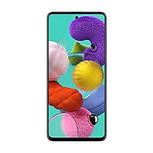 Samsung Galaxy A51 Factory Unlocked Cell Phone | 128GB of Storage | Long Lasting Battery | Single SIM | GSM or CDMA Compatible | US Version | White (Renewed)