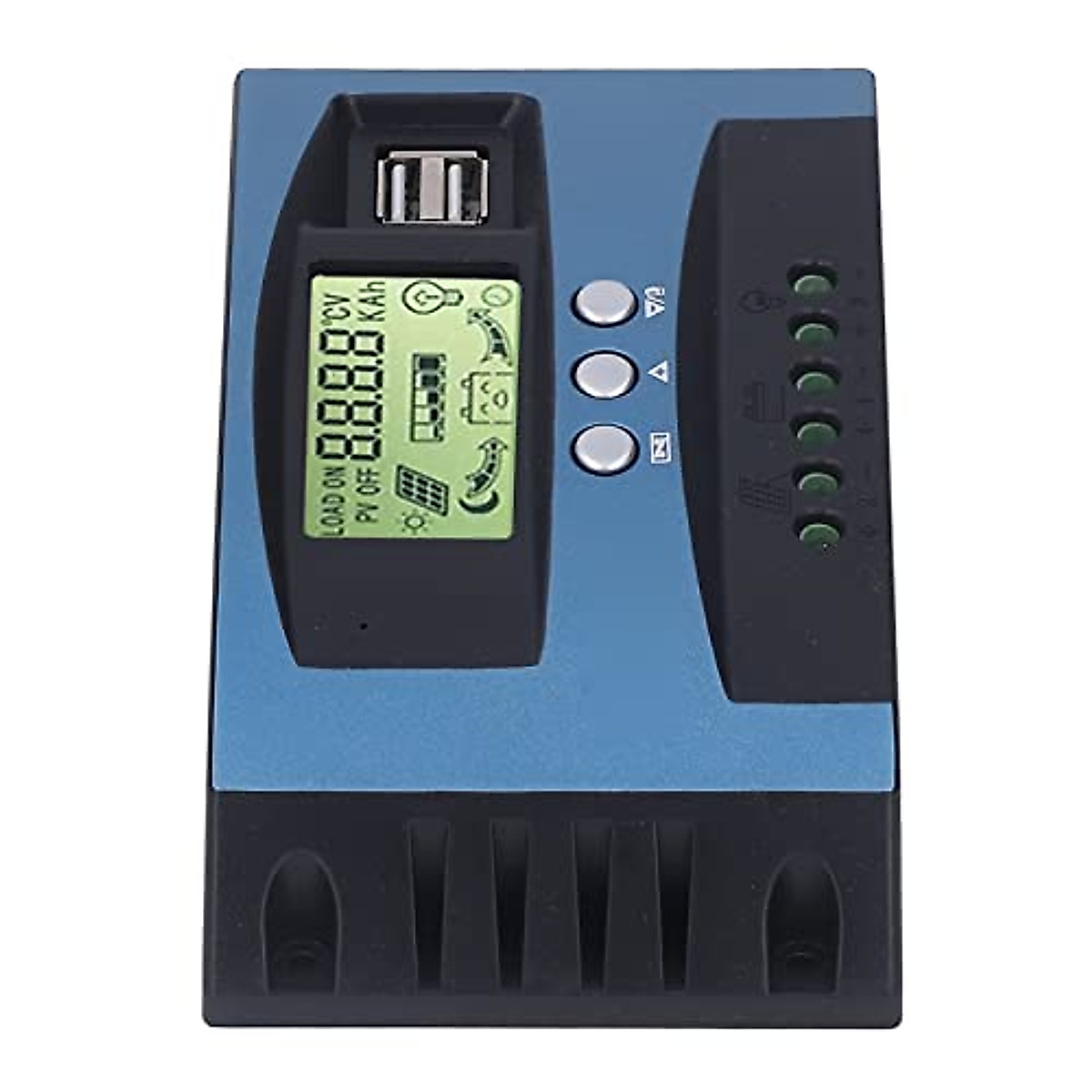 MPPT Solar Controller, 12V 24V Aluminum Alloy High Efficiency Accurate Display Full Protection Solar Panel Regulator for Home(40A)