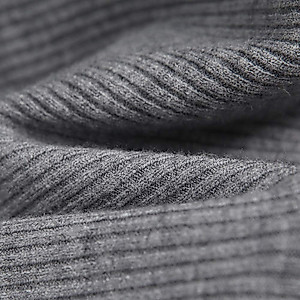 Ckikiou Womens Lightweight Oversized Boat Neck Sweaters Tops Dolman Batwing Sleeve Ribbed Knitted Pullovers Gray