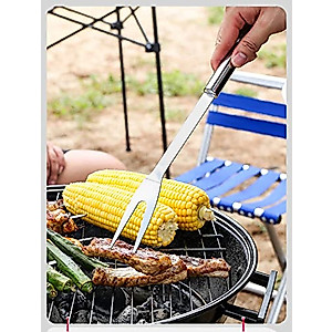 BBQ Grill Tools Set, 20 PCS BarbecueTools for Garden Party, Stainless Steel Grill BBQ Utensils Set for Outdoor Camping Cross-Country, Utensils Case for Travel (20 PCS)