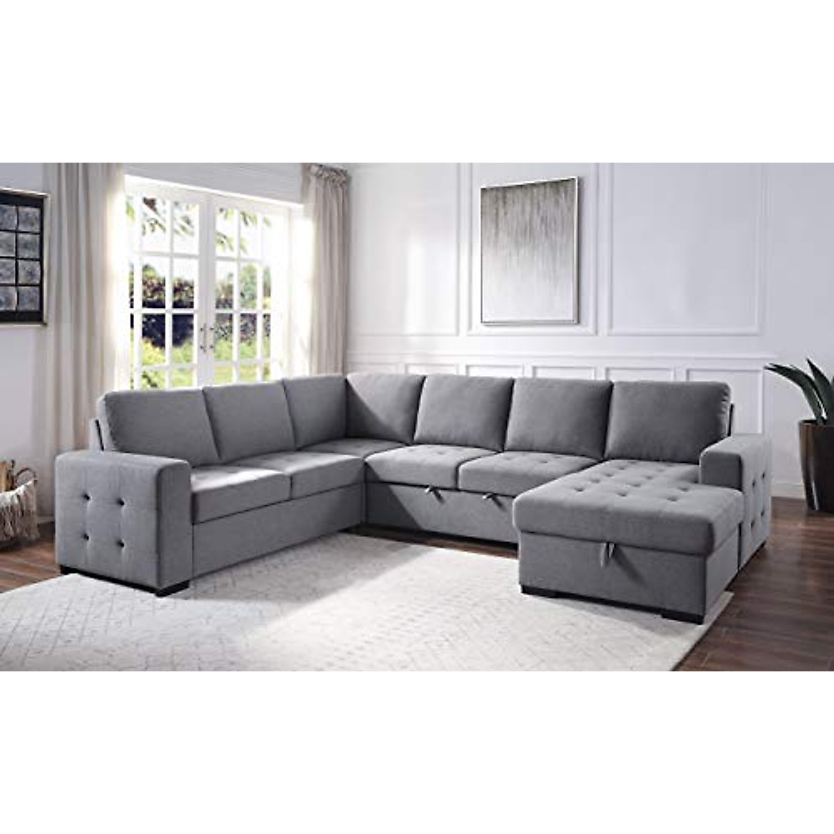 Acme Furniture Nardo Sectional, Gray
