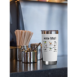 NewEleven Bird Watching Gifts, Gifts For Bird Lovers - Gift For Men Women - Funny Birding Gift For Birders, Birds Watchers, Birb Lovers, Men, Women, Friends - 20 Oz Tumbler