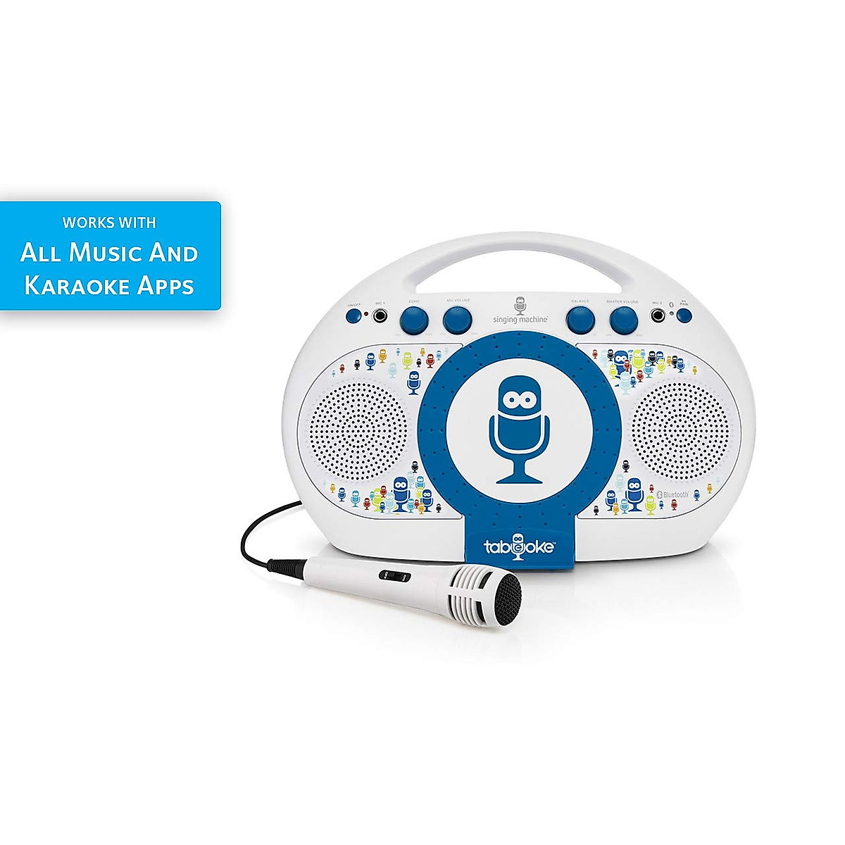 Singing Machine ISM398BT Karaoke System Home,White