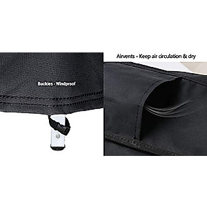 Rilime Fire Pit Cover, 31 Inch Square Firepit Covers 30x30 for Outdoor Gas Fireplace, Fire Pit Table Covers Square - 31 X 31 X24 Inch