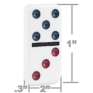 Spin Master Games, Cardinal Classics Double Nine Dominoes Set in Storage Tin, Dominoes for Kids, Classic Game, Dominoes for Adults & Kids Ages 8+