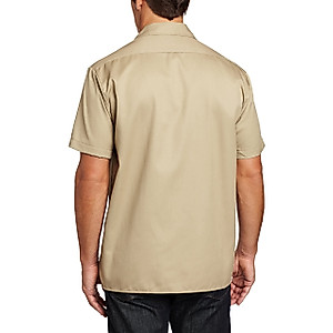 Dickies mens Short-sleeve Work Shirt, Desert Sand, X-Large Tall