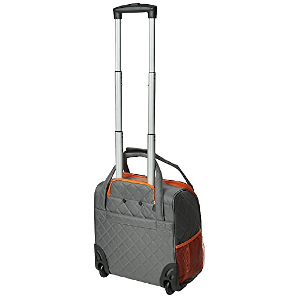 Rockland Melrose Upright Wheeled Underseater Luggage, Charcoal, Carry-On 16-Inch