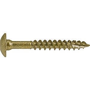 Power Pro 47866 Lag Screws, 1/4" x 1-1/2", Star Drive Construction Lag Screws, Rust Resistant, Ceramic Coated Bronze, 1lb Box, 75 pcs