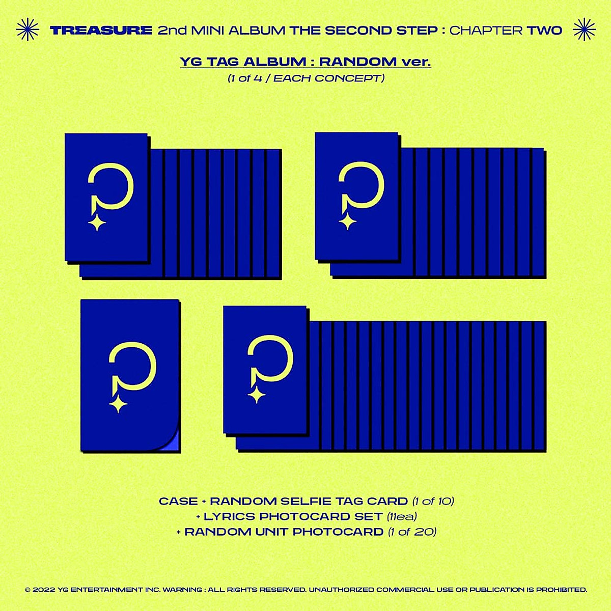 dreamus TREASURE 2nd MINI ALBUM [THE SECOND STEP : CHAPTER TWO] YG TAG ALBUM Random ver.