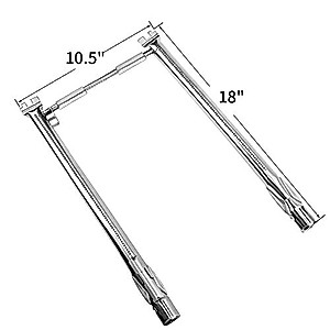 Rejekar Grill Replacement Parts for Weber Spirit I & Sprit II 200 Series E-210/E-220/S-210/S-220, Porcelain Steel Heat Shields Plate 15.3” Flavor Bars 7635 & 18” Burner Tube 69785 for Weber Gas Grill