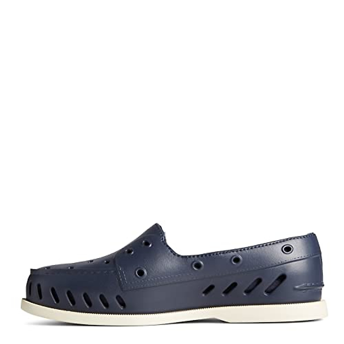 Sperry Authentic Original Float Cozy for Men - Anti-Slip Breathable Water Shoes made from Fully EVA Materials, Rubber Outsoles, and Textured Footbeds and Faux Fur Lining, Navy, 11 M