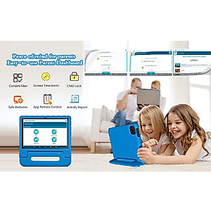 NOBKLEN Kids Tablet 10 Inch, 2023 Android Tablet for Kids and Parental Control, 2GB+32GB ROM, 6000mAh Battery