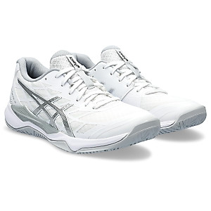 ASICS Women's Gel-Tactic 12 Shoes, 7, White/Pure Silver