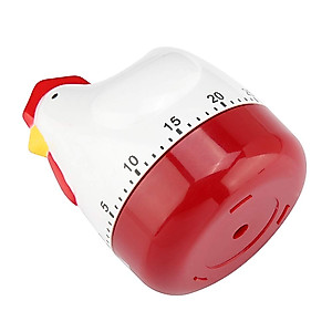 Sugoyi Cooking Timer Magnet, Lovely Chicken Timer Mechanical Kitchen Cooking Alarm Clock for Home Decor Timing Reminder