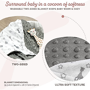 Sophie la girafe | Gift Set | Includes Sophie Doux Blanket | Ultra-Soft Blanket | Warm Cocoon of Softness | Comfort & Soothe | Awaken All 5 Senses