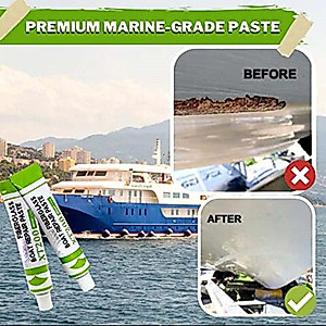 Gogolonge Fiberglass Boat Repair Paste, Xt200 Quick Dry Little Putty Putty, Car Scratch Remover Touch Up Paste Fix Tools, InstaFix Fiberglass Boat Repair Paste for Scratches, Cracks (White)