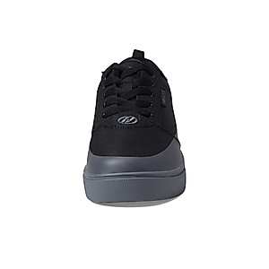 HEELYS Pro 20 1/2 FLD (Little Big Kid/Adult) Wheeled Heel Shoe, Black/Charcoal, 8 US Unisex