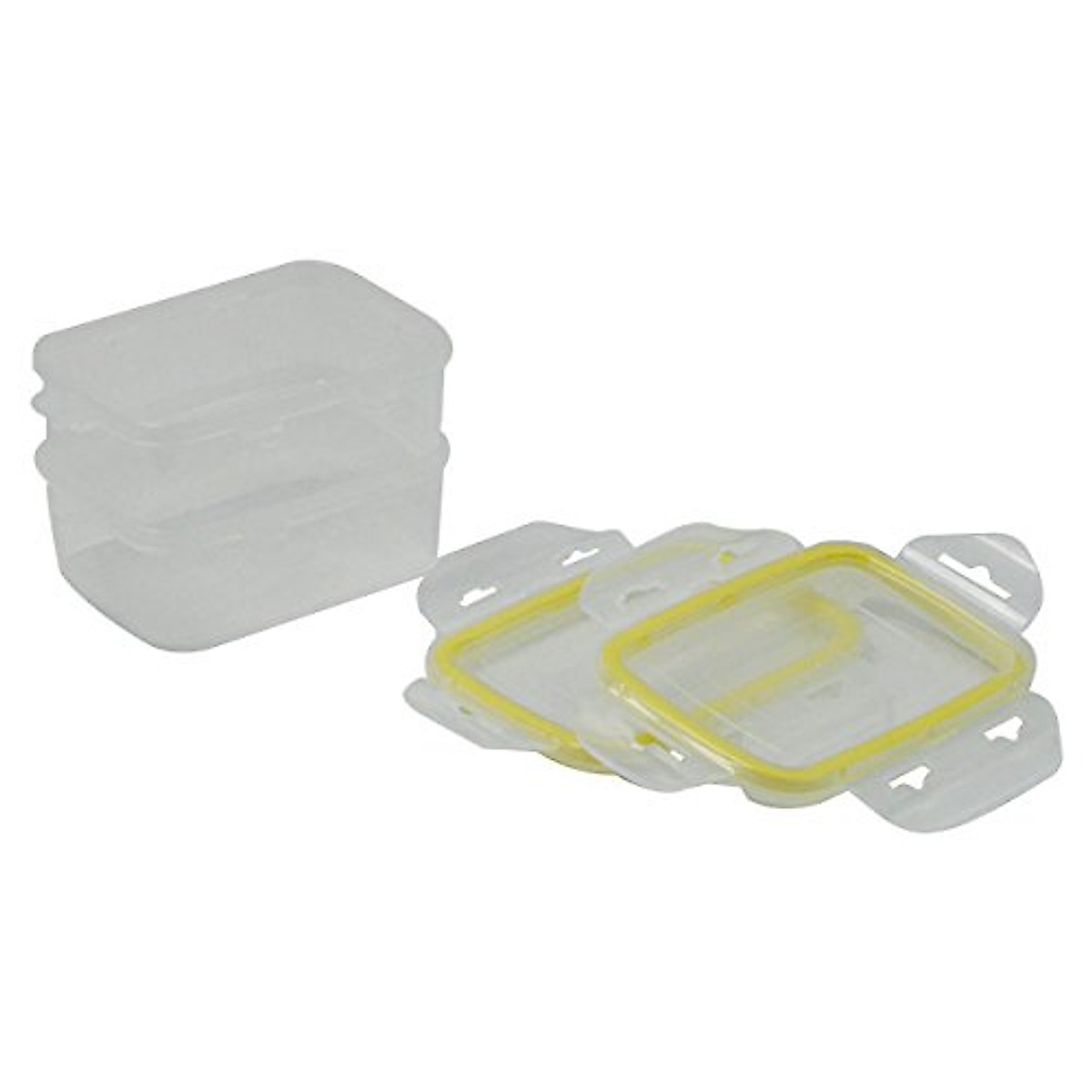 16 Piece Clip Lock Food Container Storage Set - Microwave & Dishwasher Safe Kitchen Box