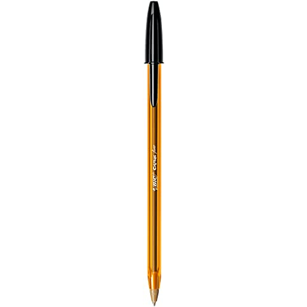 BIC Cristal Original, Ballpoint Pens, Every-Day Biro Pens with Fine Point (0.8 mm), Ideal for School and Office, Black, Pack of 50