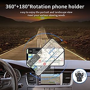 KHTONE Car Phone Mount 2 Pack Set, for Dashboard 360° Phone Holder, One-Hand Simple Operation, GPS Navigation Compatible with Phone MAX/X/8, Note 8/S9+ (2 Dashboard Mount)