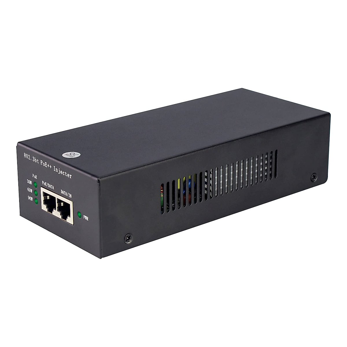 CENTROPOWER High Power Gigabit PoE Injector 90W，Ethernet Switch PoE+ Injector Adapter，10/100/1000Mbps，IEEE 802.3af/at/bt Compliant, Up to 100M(328 feet)