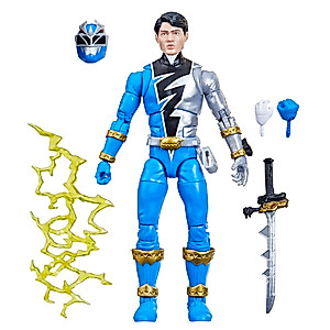 Power Rangers Lightning Collection Dino Fury Blue Ranger 6-Inch Premium Collectible Action Figure Toy with Accessories, Kids Ages 4 and Up