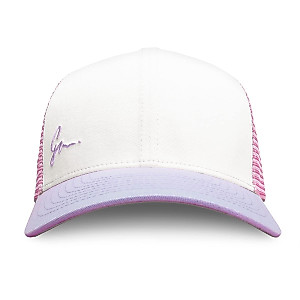 Grace Folly Beach Trucker Hats for Women- Snapback Baseball Cap for Summer (Classic Pink & Lilac)