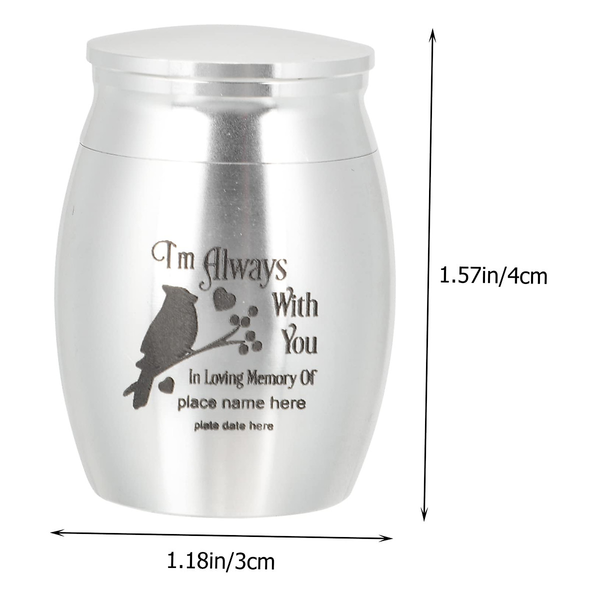 2pcs Funeral Ashes Urn Ashes Urn for Animal Cinerary Casket for Pet Ashes Urn for Pet Dog Cinerary Casket Cat Ashes Urn Keepsake Ashes Urn Cinerary Casket for Animal Bird Urn