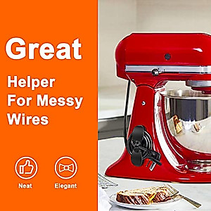 Appliances Cord Organizer, Airboat 6Pack Cable Wrap Holder Small Stick On Kitchen Utensils Accessories Part for Toaster, Oven, Blender and Sandwich Maker