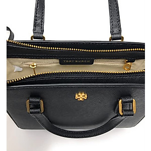 Tory Burch Emerson Mini Top Zip Tote Crossbody Bag - Black