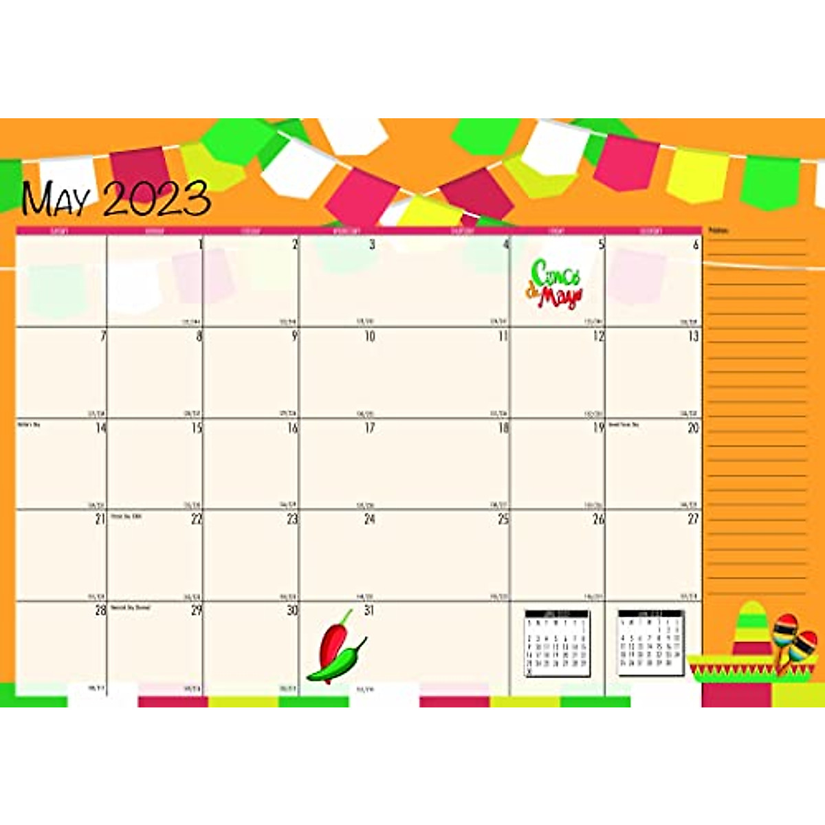 House of Doolittle Seasonal Monthly Planner, Seasonal Artwork, 10 x 7, Light Blue Cover, 12-Month (Jan to Dec): 2023