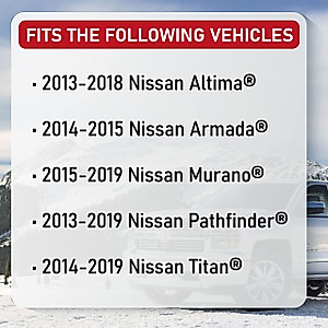 AA Ignition Interior Door Handle Driver Side, Front or Rear, Compatible with Nissan Altima 2013-2018, Murano 15-19, Armada 14-15, Pathfinder, Titan - Replaces 80671-3TA0A, 80671-3TA0D, 80671-3TA0B
