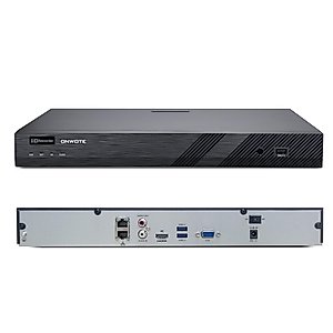 ONWOTE 4K 32 Channel NVR PoE IP Security Video Audio Recorder, Support 32CH Input 8MP/ 6MP/ 5MP, Multi-Mode Recording, NO Hard Drive, Work with PoE Switch, Support All ONWOTE PoE Camera