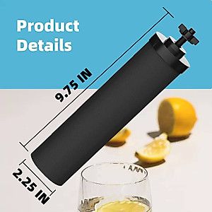 2Pc LEWELLRY Compatible with Black Purification Elements, Compatible with Gravity Filter System, Alexapuree Travelr Filter