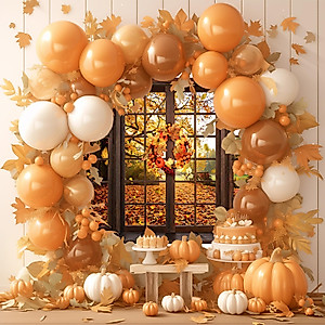 Mocsicka Fall Window Backdrop 7x5ft Autumn Maple Forest Fall Backdrops for Photography Fall Natural Scenery Background for Thanksgiving Day Party Decorations