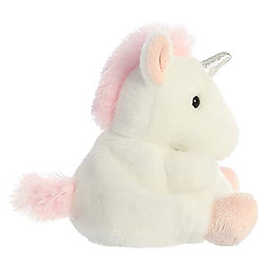 Aurora® Adorable Palm Pals™ Sassy Unicorn™ Stuffed Animal - Pocket-Sized Play - Collectable Fun - White 5 Inches