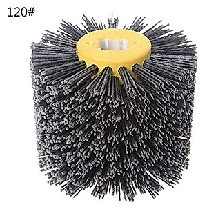 SIGNI Abrasive NYLON Wire Drawing Wheel Drum Burnishing Polishing Brush for wooden furniture floor polishing 120X100mm 120 Grit 1pack