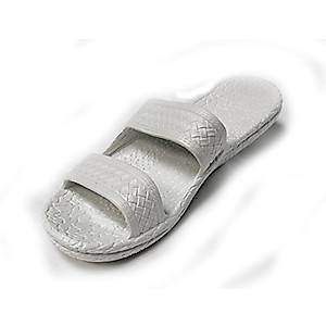 Kali Footwear Women's Jesus Hawaii Open Toe Double Strap Hawaiian Sandals Simple White 11