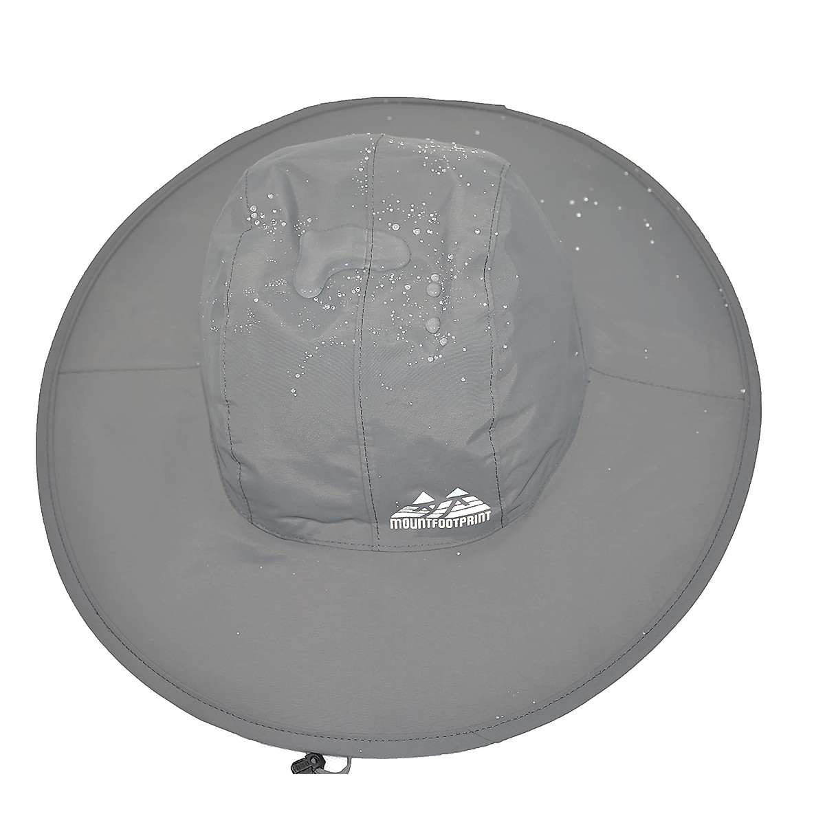 MOUNTFOOTPRINT Wide Brim Waterproof Bucket hat Sun Protection Fishing hat rain Hats Summer Unisex Water Resistant (Dark Gray)