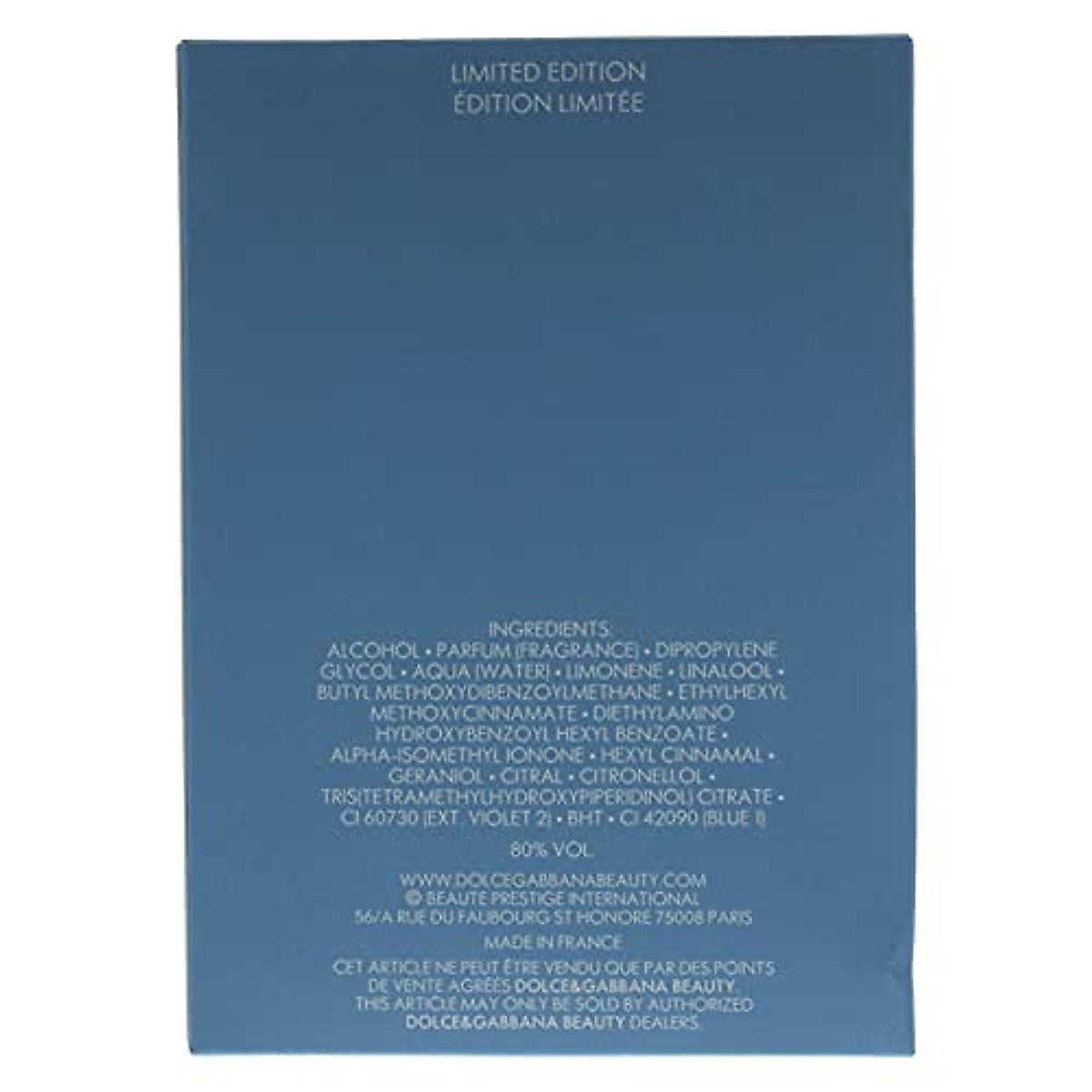 D & G LIGHT BLUE LOVE IS LOVE by Dolce & Gabbana, EDT SPRAY 2.5 OZ