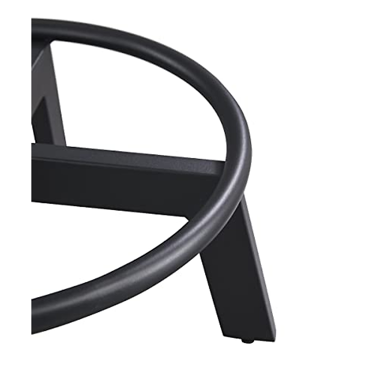 Signature Design by Ashley Quinidad Industrial 4 Piece Set including a Rectangle Counter Height Dining Room Counter Table and 3 Bar Stools, Black & Brown