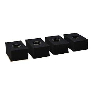 KAISH Pack of 4 Bass Pickup Height Foam Pickup Height Adjustment Pads with Springs for P Bass or Jaquar Pickups