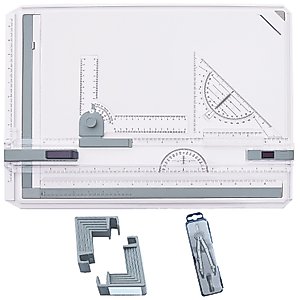 Frylr Inch A3 Drawing Board Drafting Table with Parallel Motion and Angle English Measuring System 20.87”L x 14.49”D