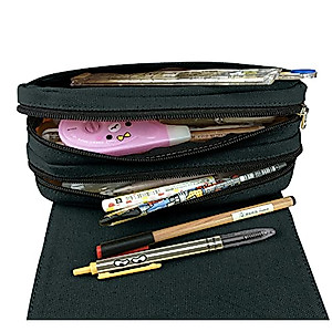 My Hero Academia Pencil Bags MHA Canvas Pen Bag Kids School Large Capacity Pen Pouch Portable Cosmetic Bag