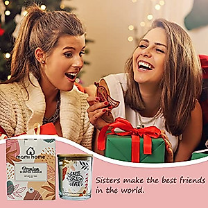 Happy Birthday Sister Scented Candle for Christmas- I Love You Sister Candle for Sister, BFF, Funny Sister in Law Birthday Gifts, 10 Oz (Lavender Vanilla - V2)