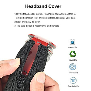 CaSZLUTION Headband Cover Headphone Headband Protector Headphone Cover Headset Replacement Headband Cover Compatible with Bose, B, JBL, ATH,Sony Headphones,Black (Small)