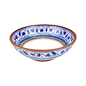 GUTE Deruta Italy Penny Cereal Bowl | Handcrafted & Handpainted Italian Ceramics | Authentic Italian Pottery Handmade in Deruta, Italy